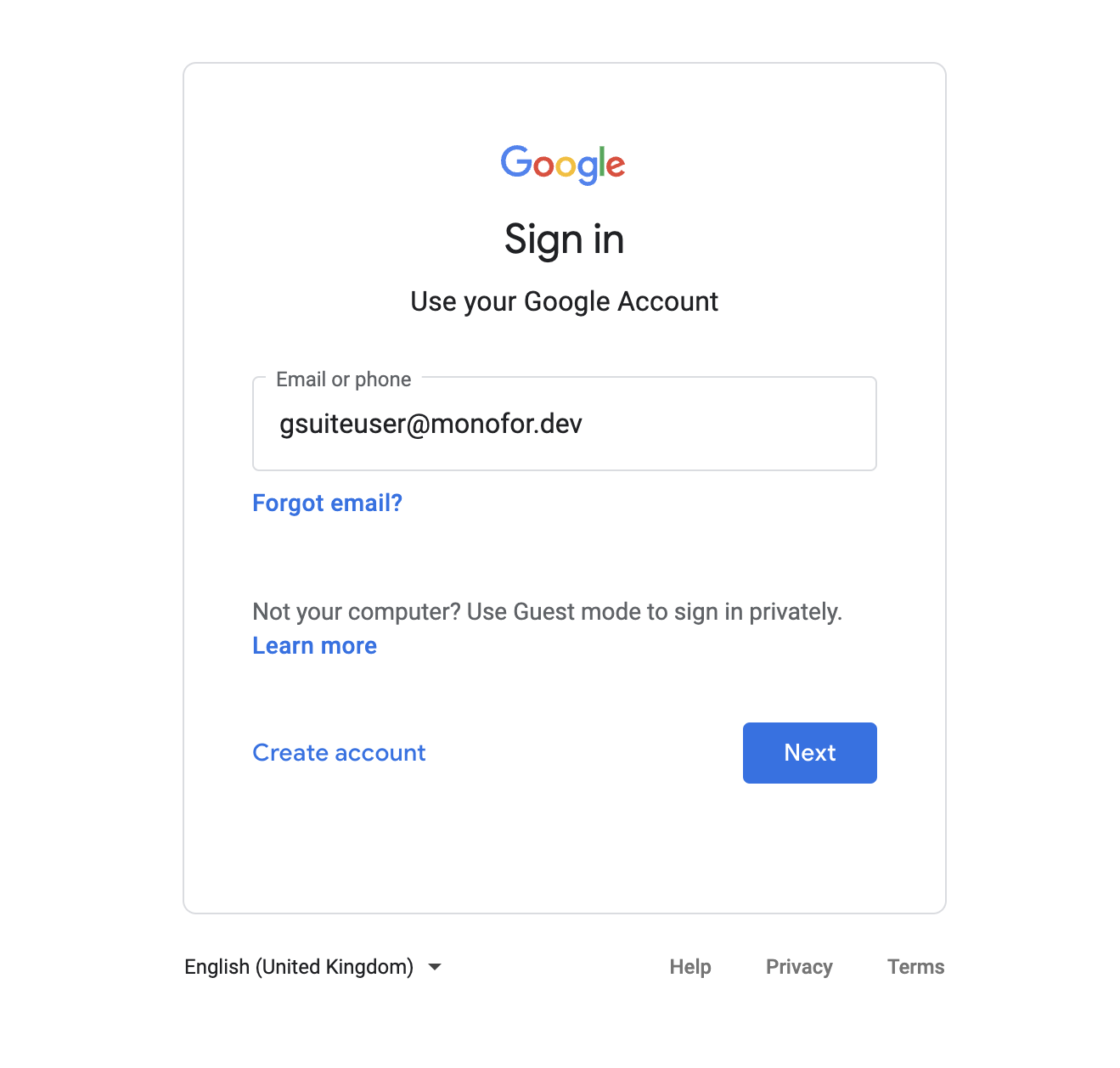 Google Workspace SAML Integration